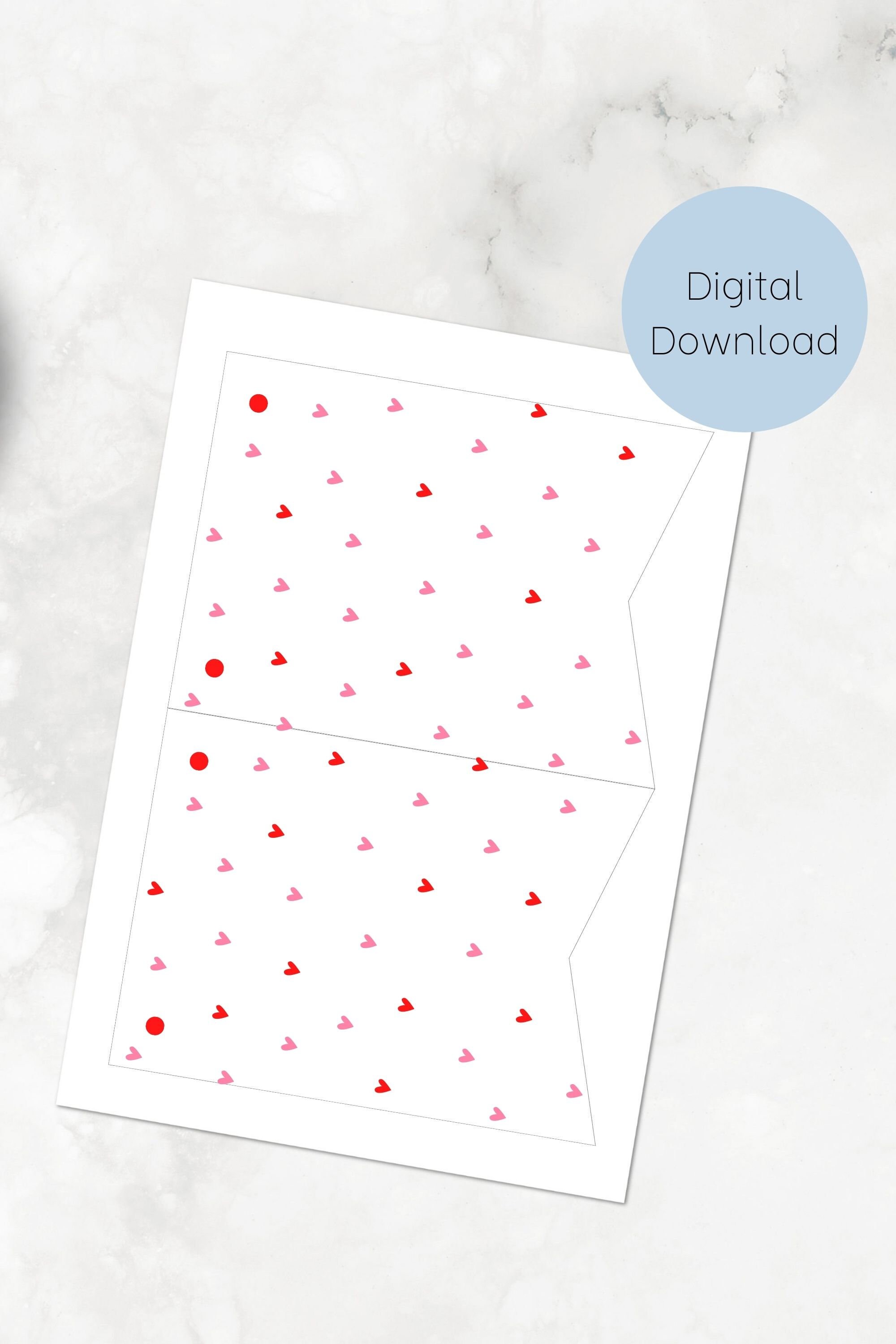 Printable Happy Valentine's Day and Heart Banner, Heart Pattern ...