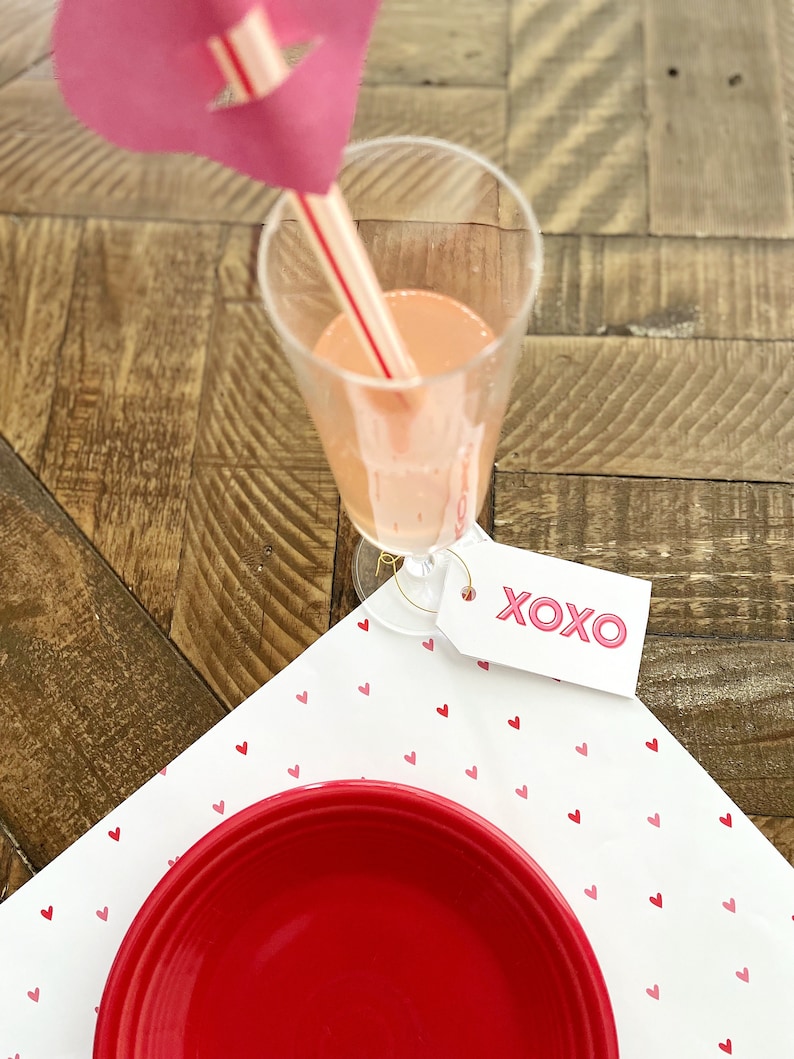 Printable Valentine's Day Gift Tag, XOXO Valentine Favor Tag, Printable ...