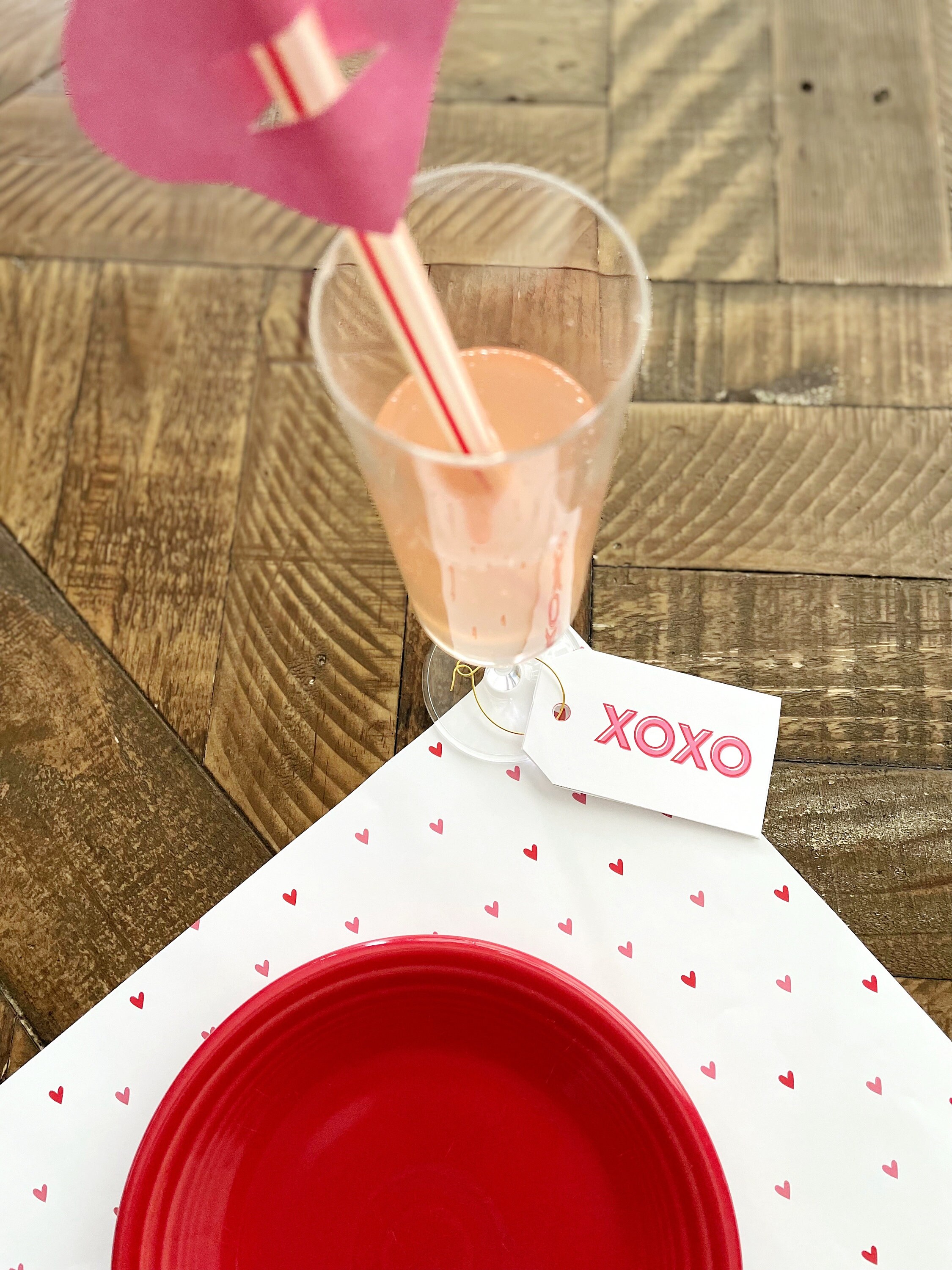 Printable Valentine's Day Gift Tag, XOXO Valentine Favor Tag, Printable ...