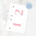 Pink Gingham Banner | Printable PDF | Includes ALL Letters | Bridal ...