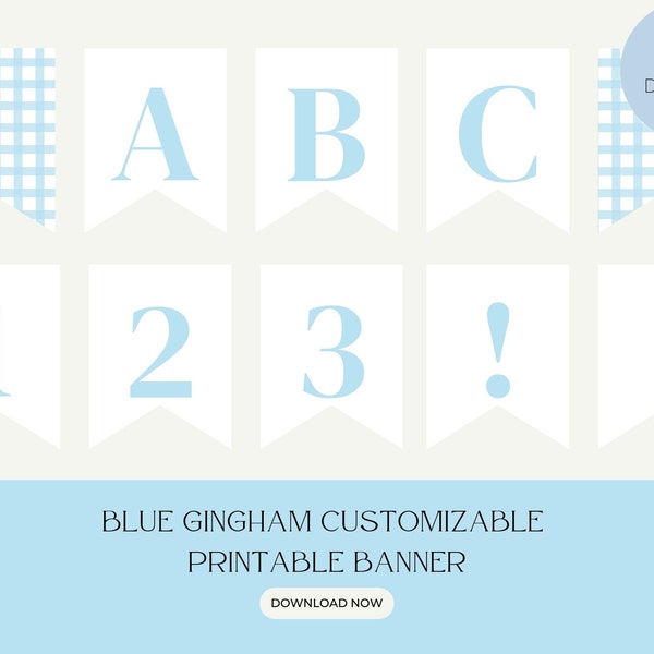 Gingham Party Decor - Etsy