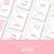 Pink Gingham Banner | Printable PDF | Includes ALL Letters | Bridal ...