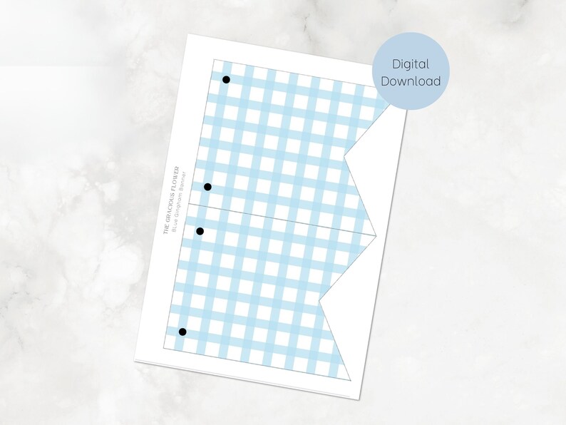 Blue Gingham Banner | Printable PDF | Includes ALL Letters | Bridal ...