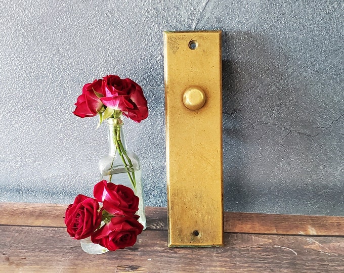 Elevator Panel/ Elevator Call Button/ Vintage Brass Elevator Plate ...
