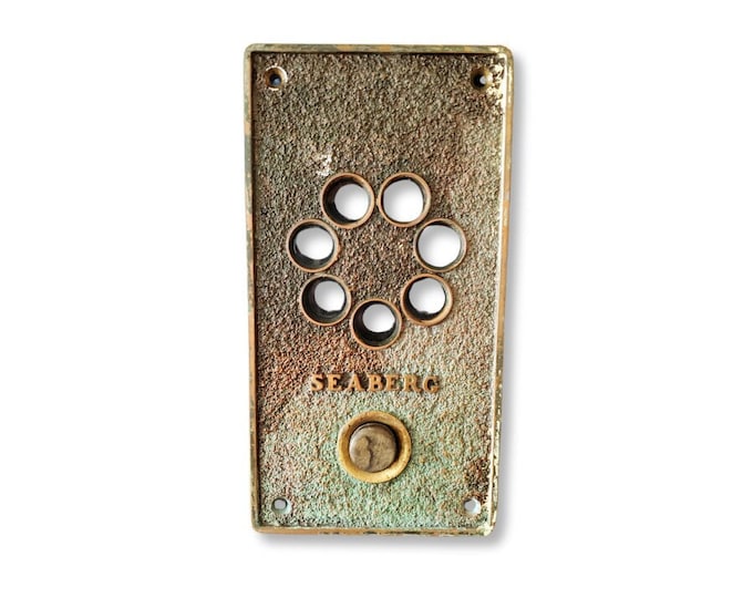 Elevator Panel/ Elevator Call Button/ Vintage Brass Elevator Plate ...