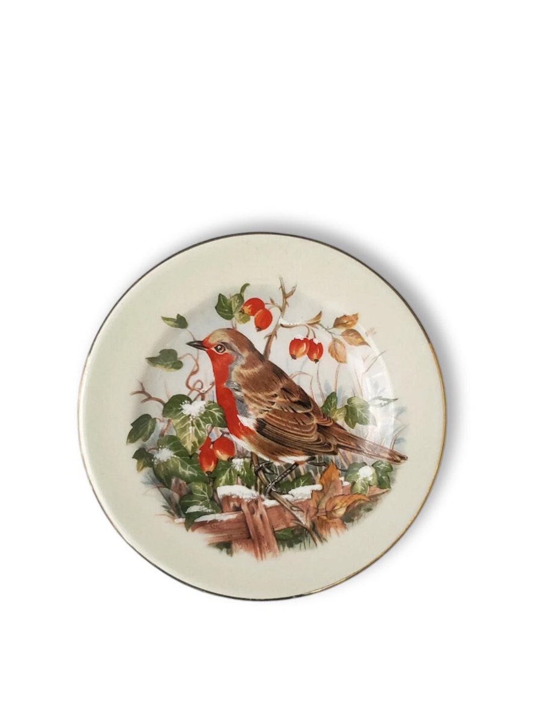 Royal Worcester Palissy Miniature Robin Plate - Etsy