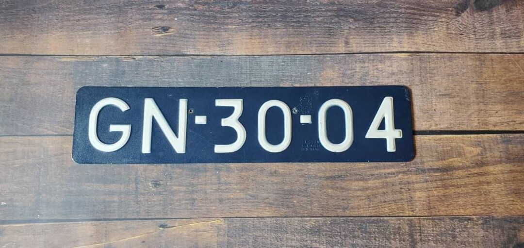 Dutch License Plate/ Genuine European License Plate/ Den Haag - Etsy