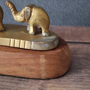 Brass Elephant Figurines/ Trio of Brass Elephants/ Three Elephants ...
