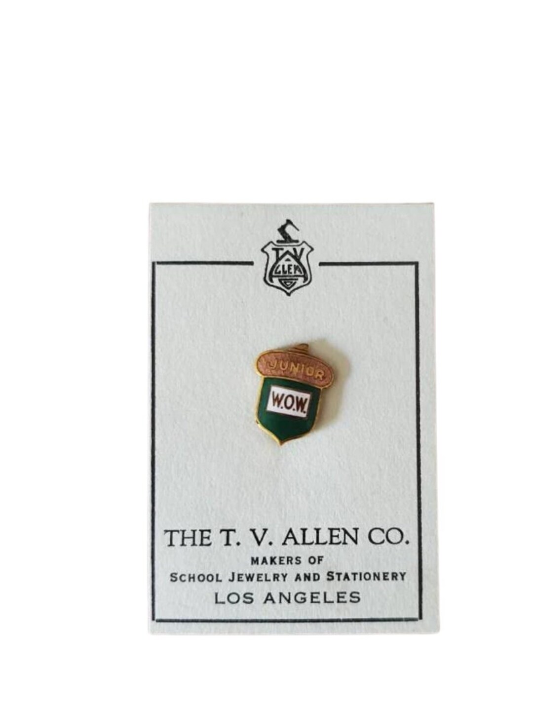 Vintage Pin/ Woodmen of the World Pin/ Junior/ WOW/ New in Packaging ...