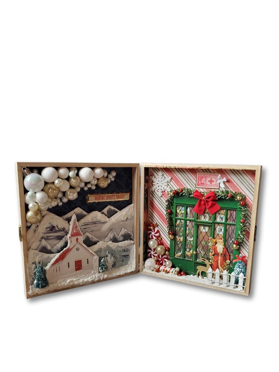 Original Art Christmas Shadow Box - Etsy
