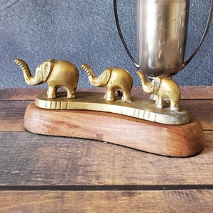 Brass Elephant Figurines/ Trio of Brass Elephants/ Three Elephants ...