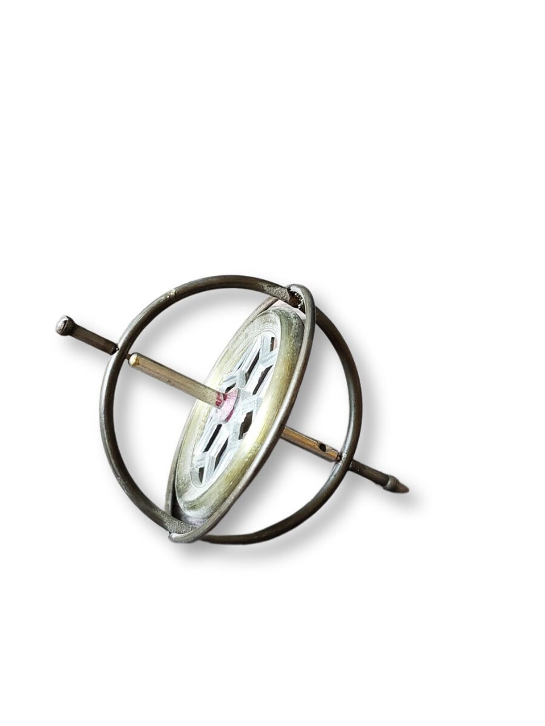 Gyroscope/ Vintage Metal Gyroscope/ Spinning Toy/ Spinning Top/ Vintage ...
