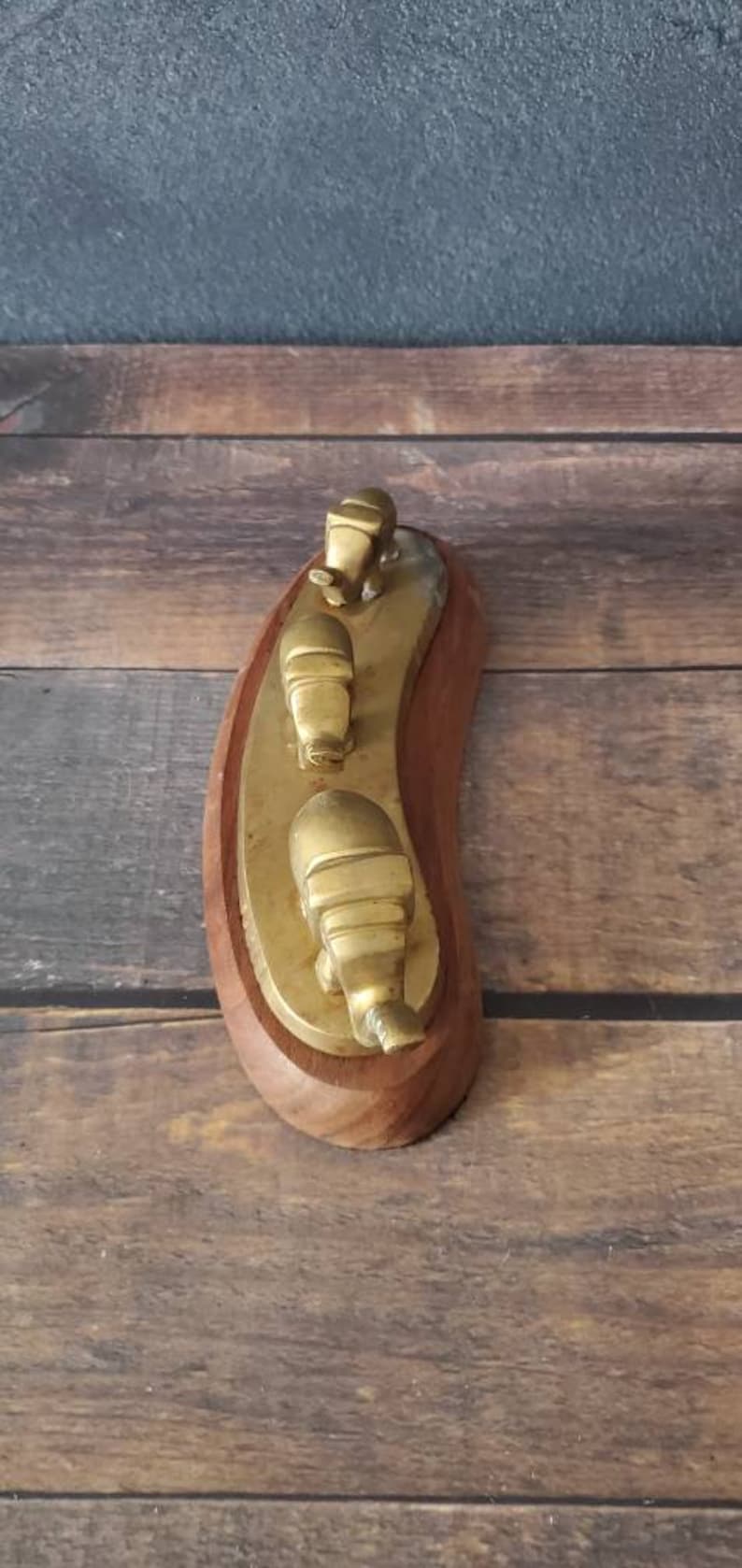 Brass Elephant Figurines/ Trio of Brass Elephants/ Three - Etsy