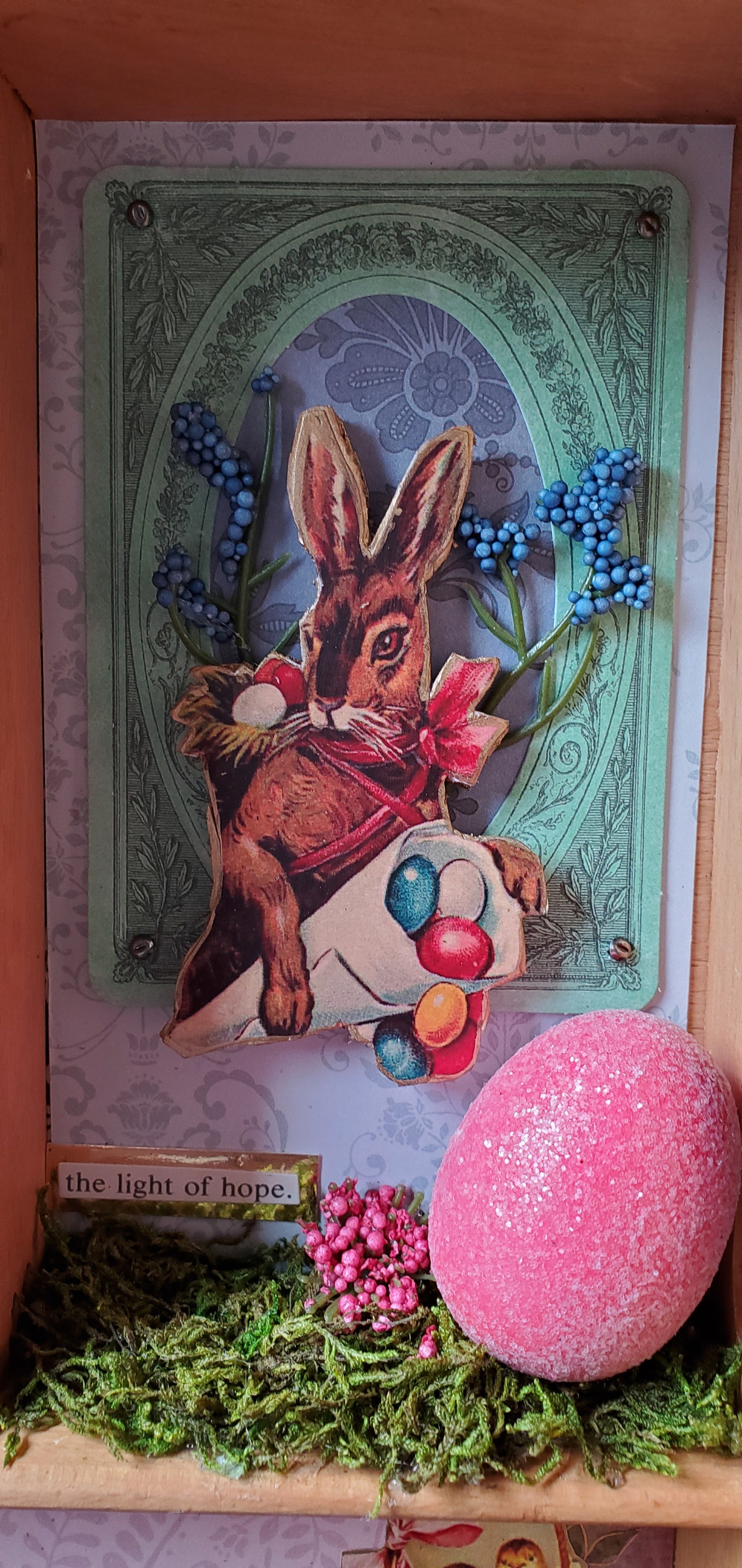 Shadow Box Spring Decor and Fairy Garden Handmade Original - Etsy