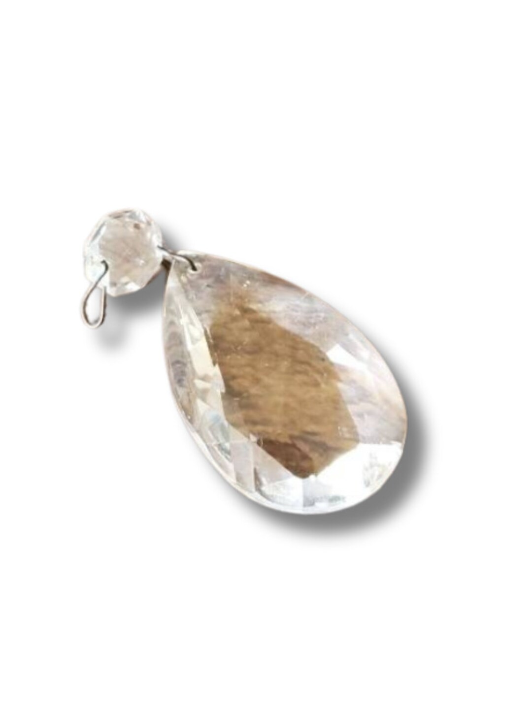 Antique Large Hanging Tear Drop Crystals/ Set of Four - Etsy