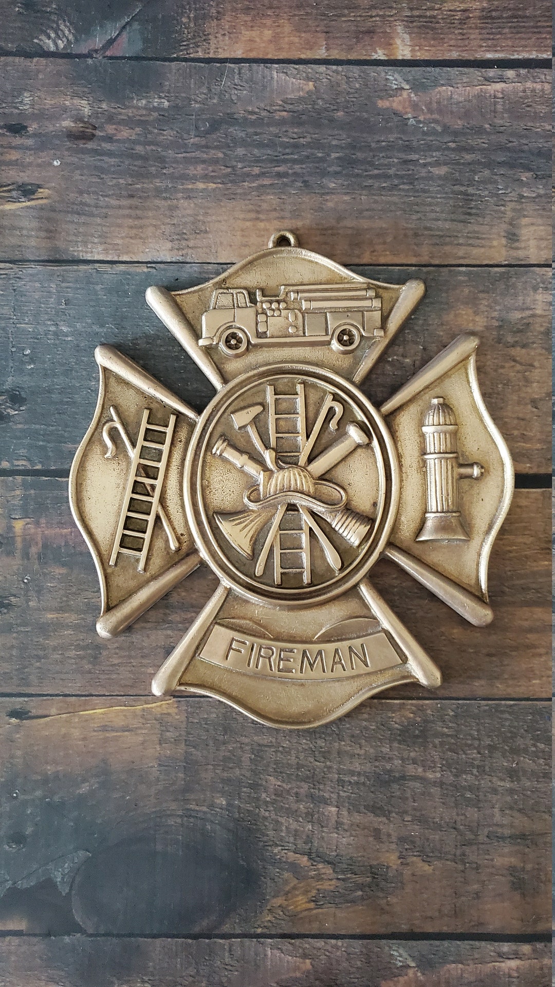 Fireman/ Firemen/ Gift for Fireman/ Fireman Decor/ Brass - Etsy