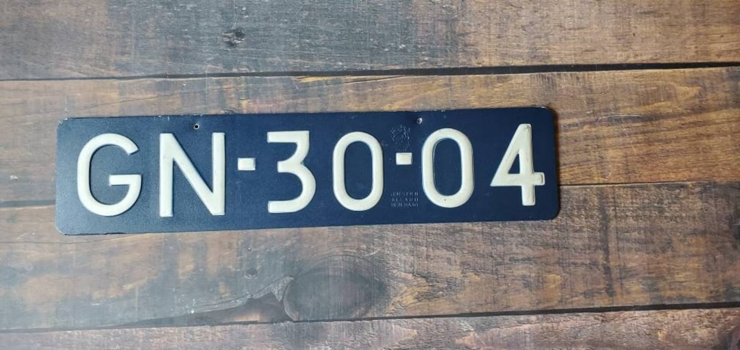 Dutch License Plate/ Genuine European License Plate/ Den Haag - Etsy