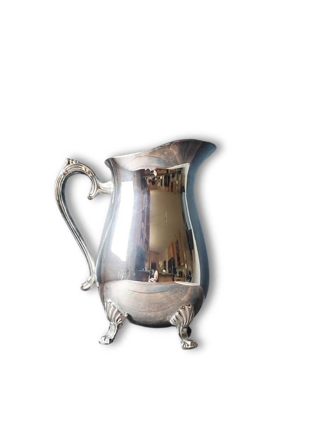 Antique Water Pitcher/ Silver Plate Water Pitcher/ Silver Water Pitcher ...