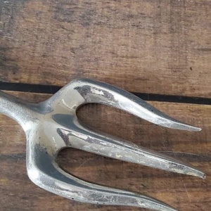 Bruce Fox Long Horn Bull Head Aluminum Pitch Fork/ Western Decor ...