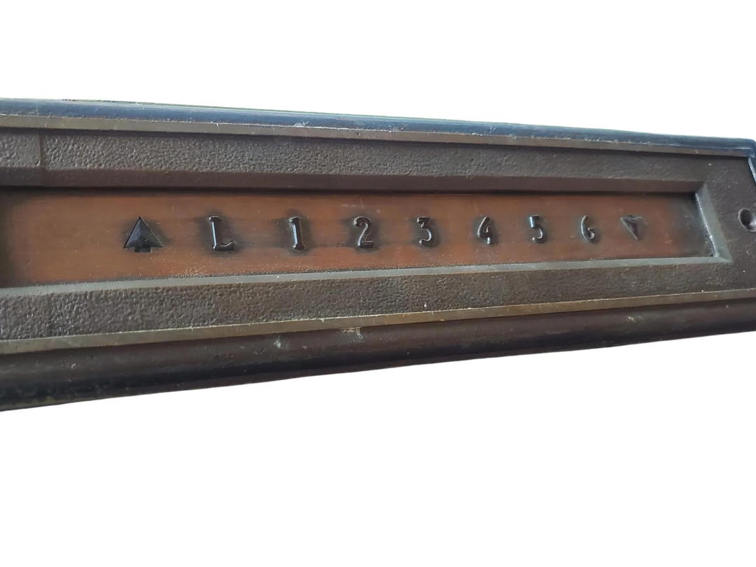 Antique Elevator Indicator Panel - Etsy