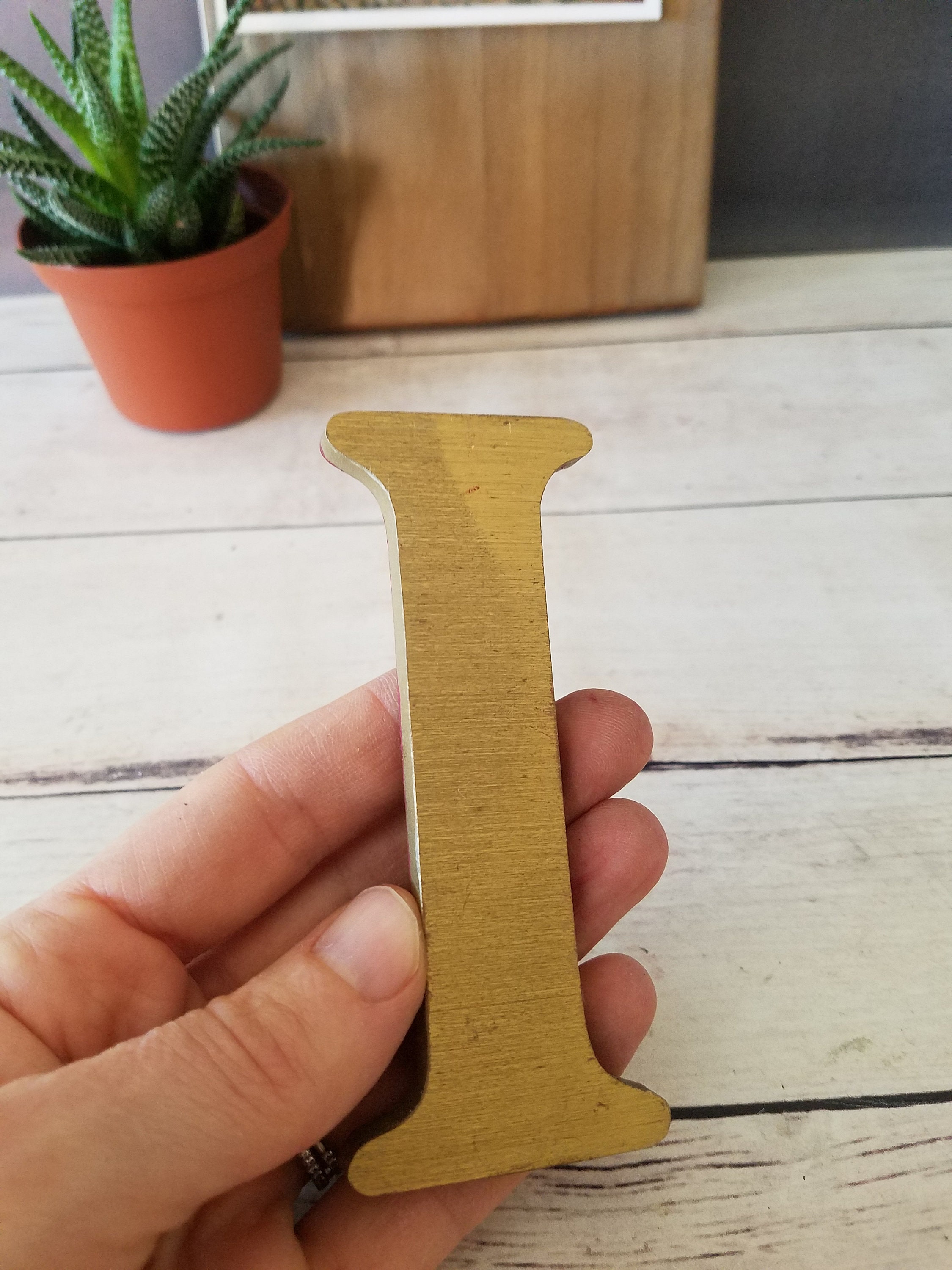 Vintage Brass Letter I/ Vintage Brass Letter/ Metal Letter I/ - Etsy