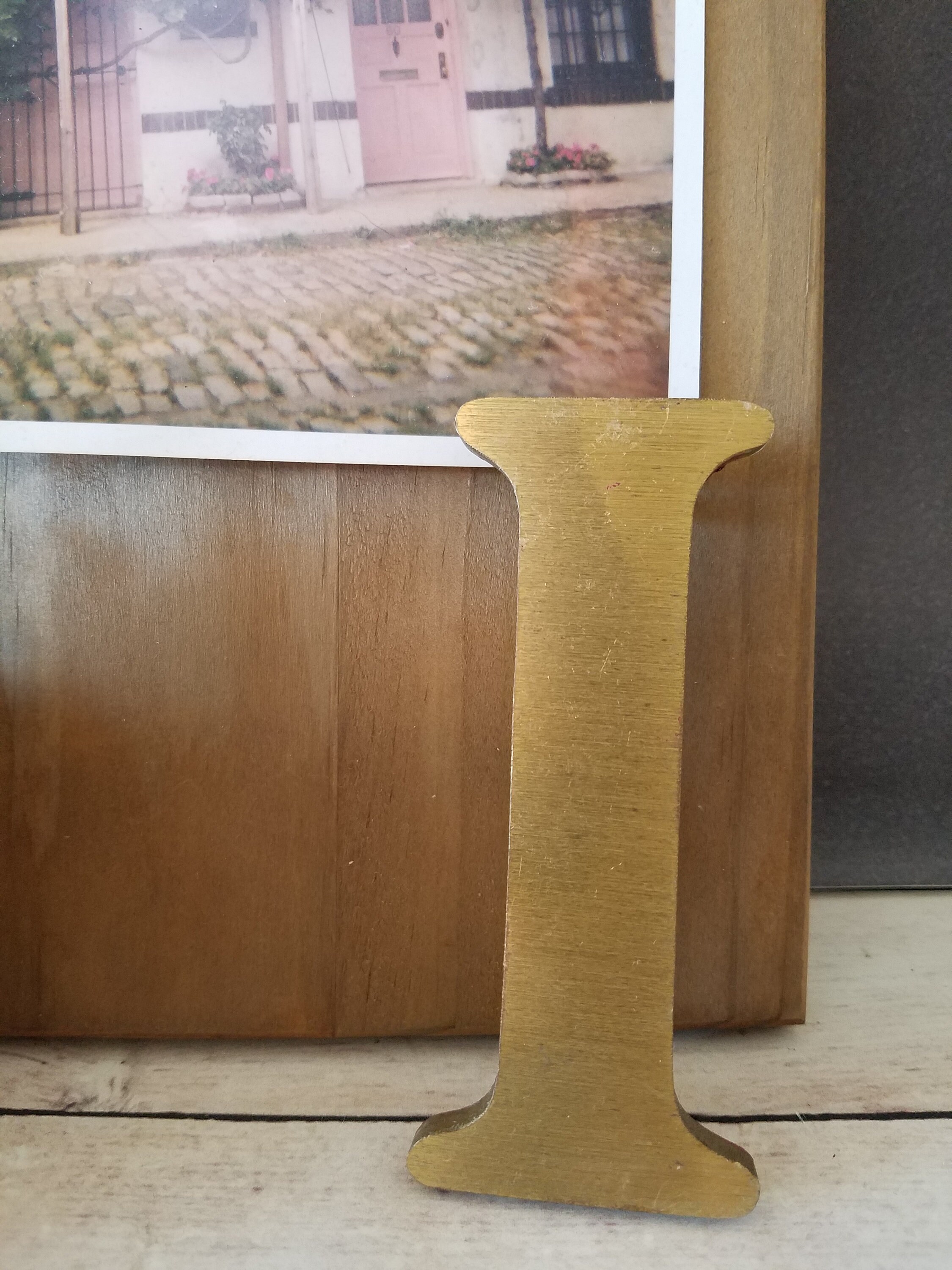 Vintage Brass Letter I/ Vintage Brass Letter/ Metal Letter I/ | Etsy