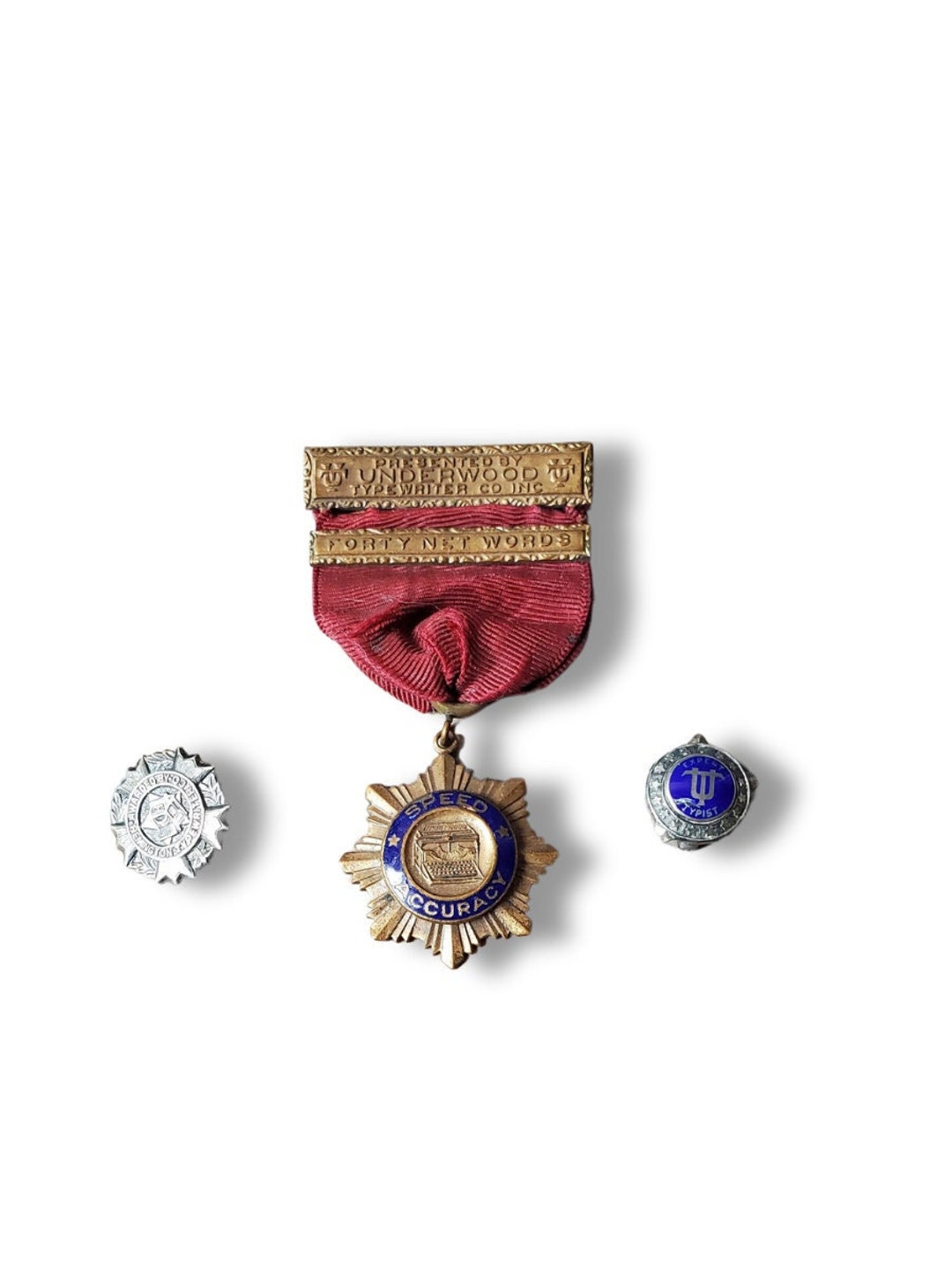 Antique Trophy for Underwood Speed Typing - Etsy