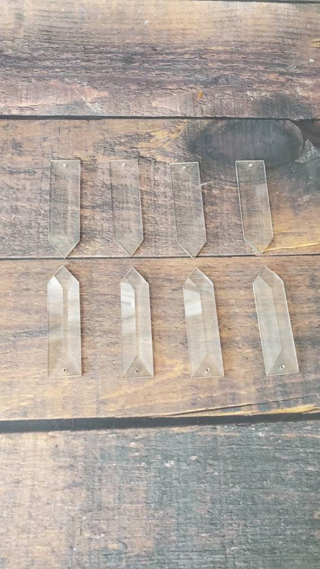 Rectangular Chandelier Crystals/ Vintage Crystals/ Square Crystal ...