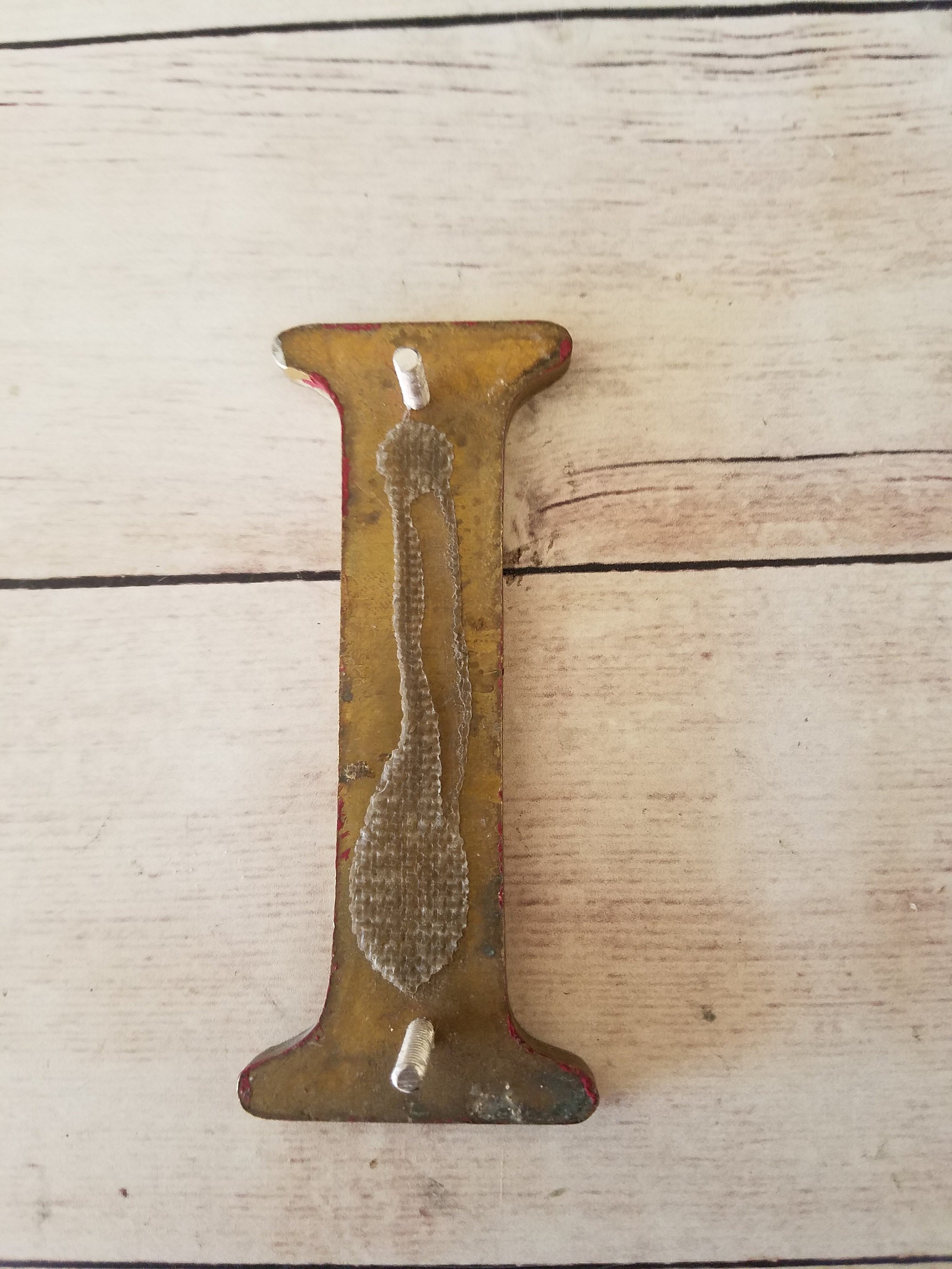 Vintage Brass Letter I/ Vintage Brass Letter/ Metal Letter I/ - Etsy