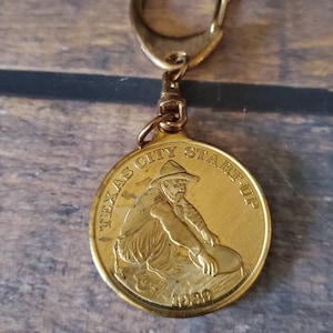 Vintage Texas Keychain/ 1989/ Texas City/ Keychain/ Dupont Advertising ...
