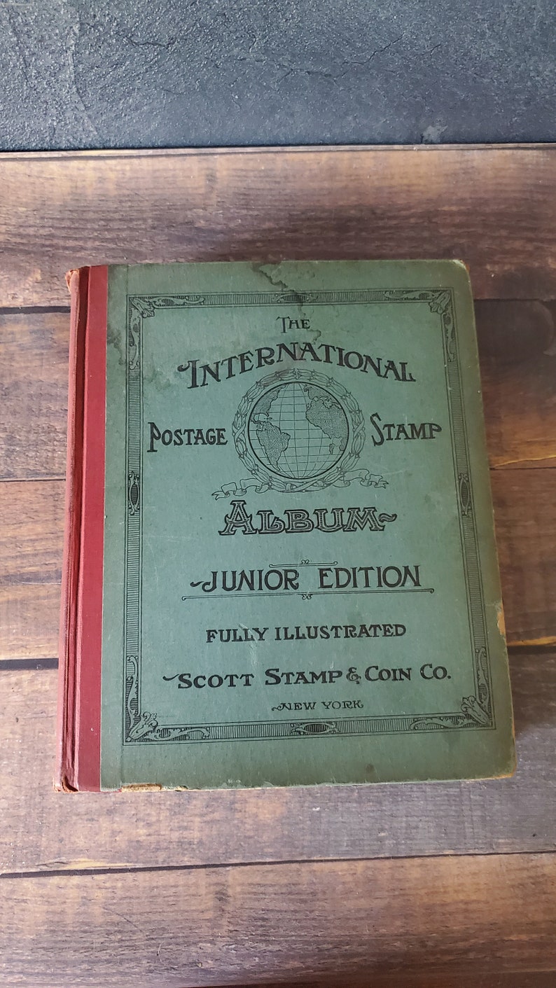 Vintage 1938 International Postage Stamp Album - Junior Edition - Rare ...