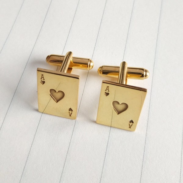 Card Cufflinks - Etsy