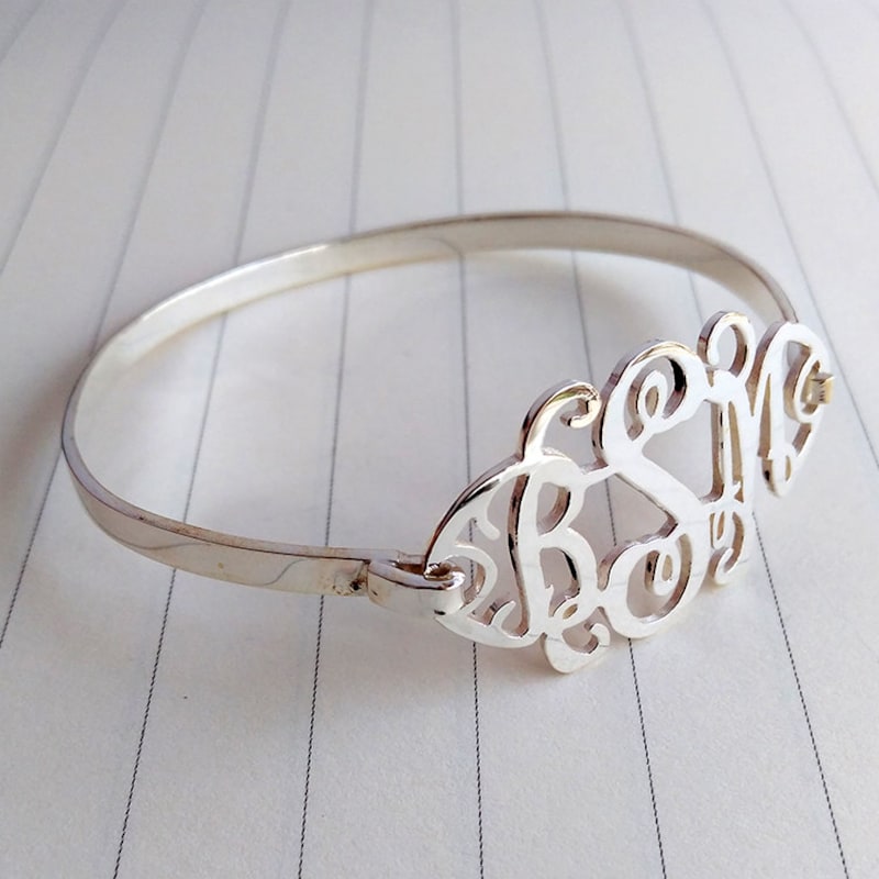 Monogram Bracelet - Etsy