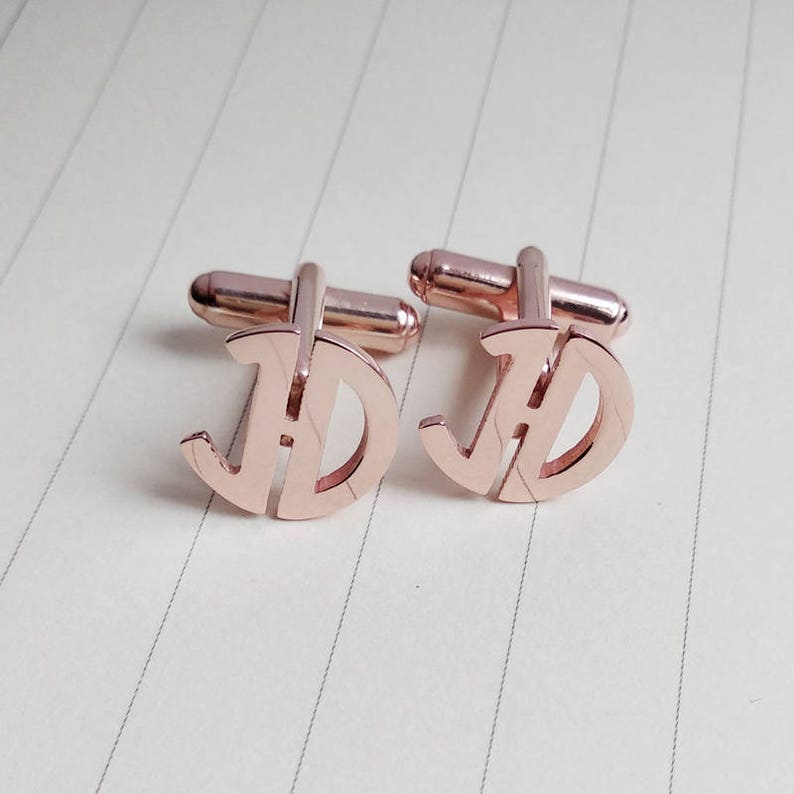 Personalized Wedding Cufflinks,monogram Initials Cufflinks,two Letter ...
