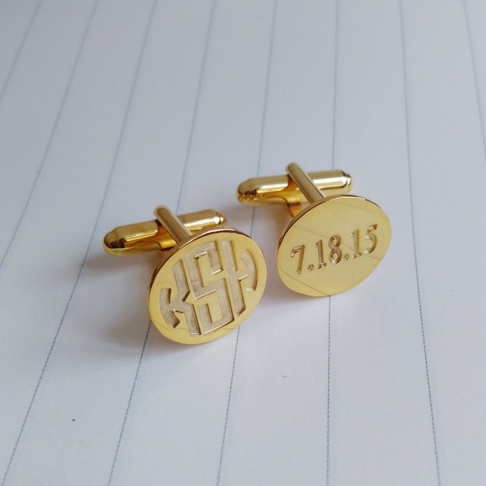 Personalized Wedding Cufflinks,initials and Date Cufflinks,wedding Date ...