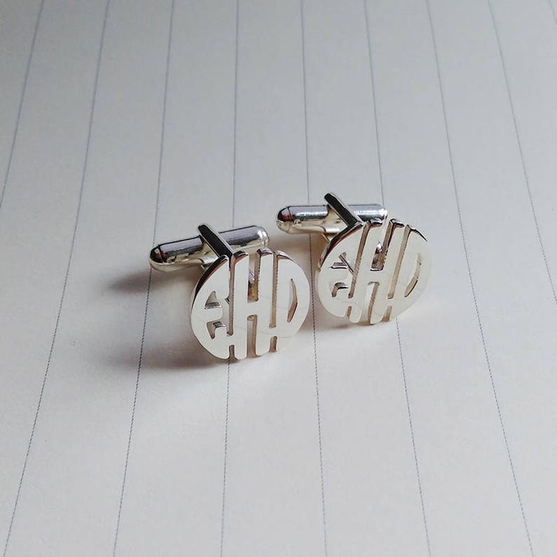 Monogram Initials Cufflinkswedding Cufflinkspersonalized | Etsy
