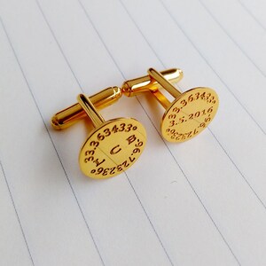 Personalized Wedding Cufflinks,date and Initials Cufflinks,groom ...