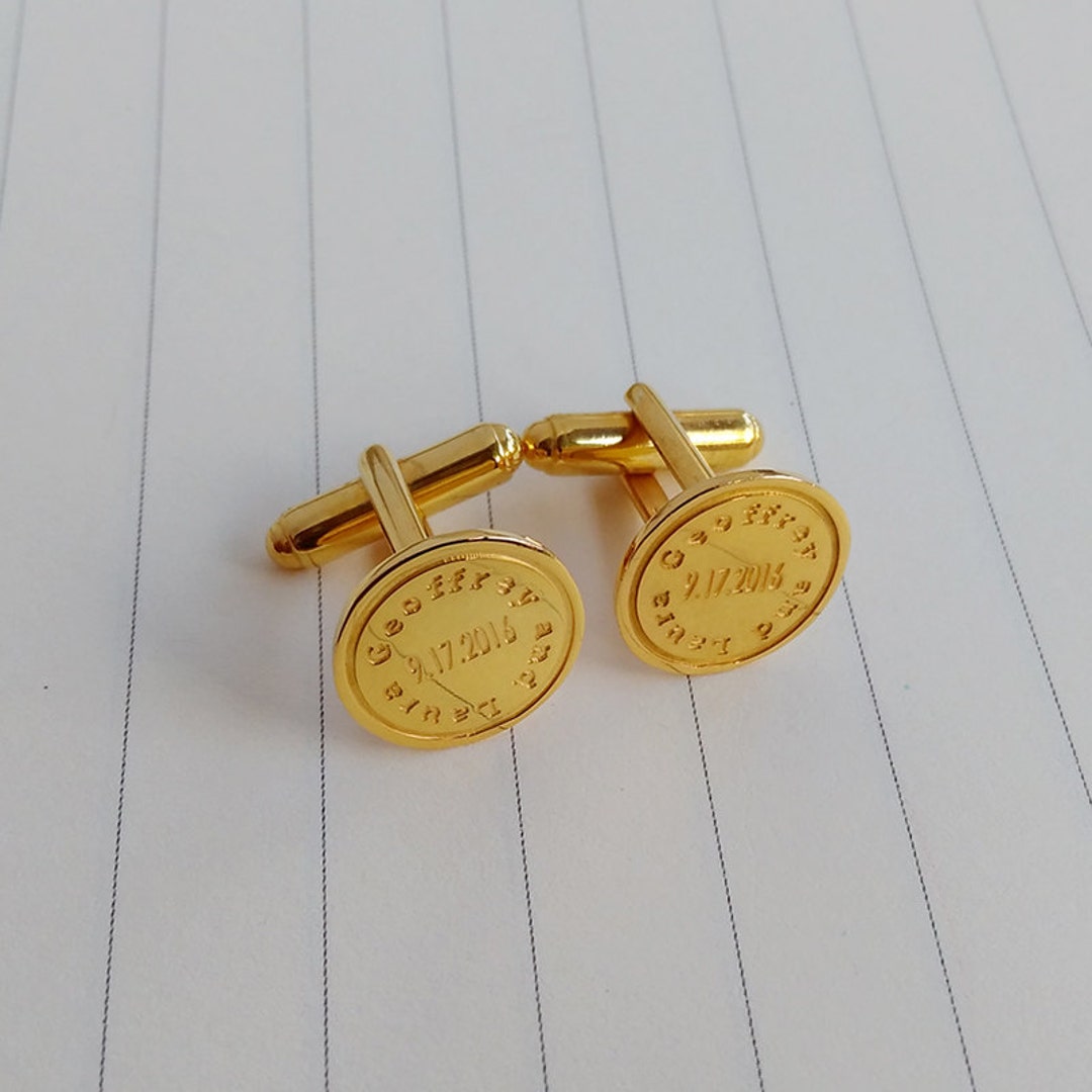 Personalized Wedding Cufflinks,date and Initials Cufflinks,groom ...