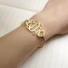 Gold Monogram Bracelet,3 Initial Monogram Bracelet,custom Bracelet ...
