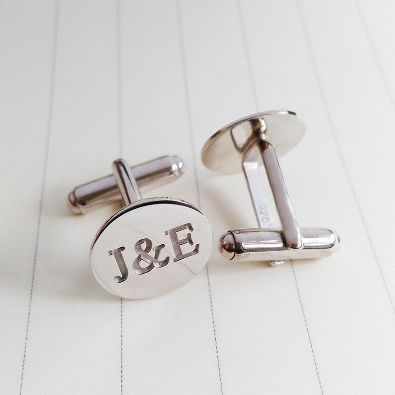 Engrave Wedding Date Cufflinks,date and Initial Cufflinks,personalized ...