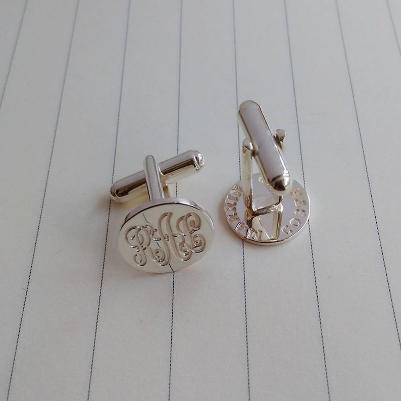 Personalized Double Sides Engraved Cufflinks,two Sides Engraving ...