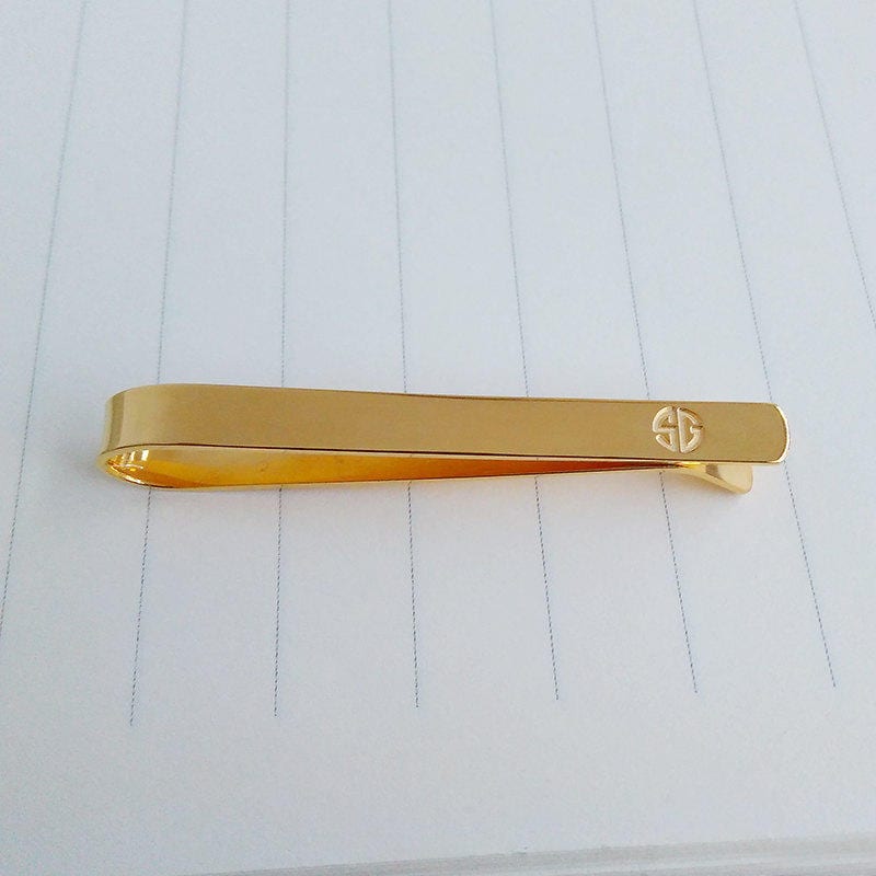 Personalized Wedding Tie Clip,monogram Tie Clip,custom Groomsmen Tie ...