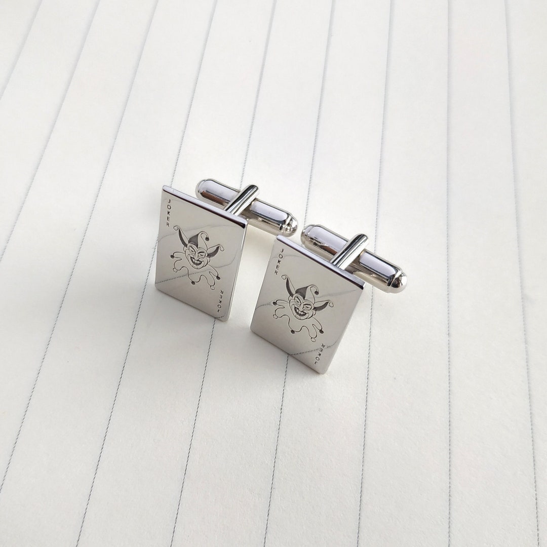 Playing Card Cufflinks,joker Cufflinks,poker Cufflinks,personalized Ace ...