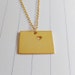 CO State Necklace,gold Colorado State Necklace,colorado State Charm ...