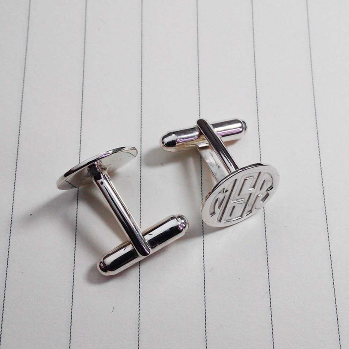 Engraved Monogram Cufflinks,wedding Cufflinks,silver Men Cufflinks ...