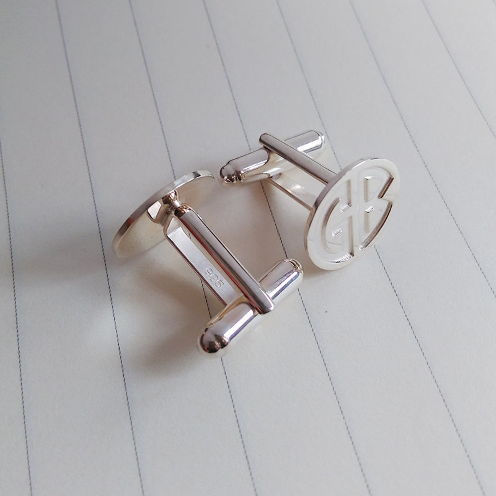 Two Letter Monogram Cufflinks,wedding Cufflinks,groom Cufflinks ...