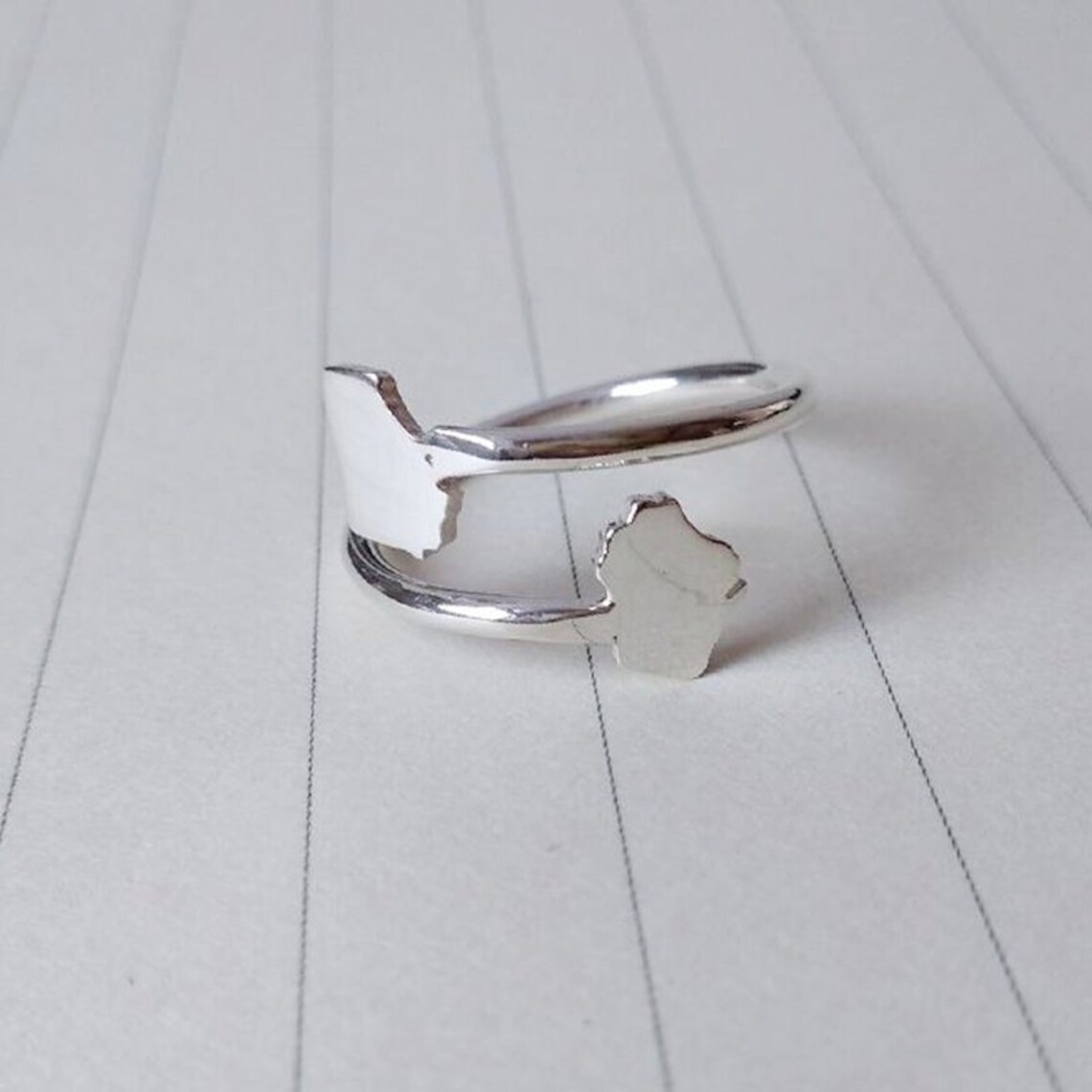 Custom Country or States RingTwo States RingSilver Any | Etsy
