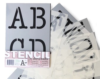 Large letter stencils | Etsy