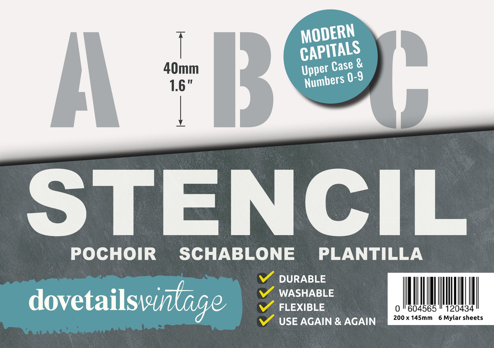 LETTER STENCILS 40mm ALPHABET Capital Letters / 0-9 Numbers - Etsy