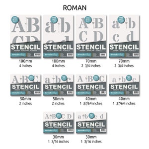 Large LETTER STENCILS 100mm ALPHABET Capital Letters / 0-9 - Etsy